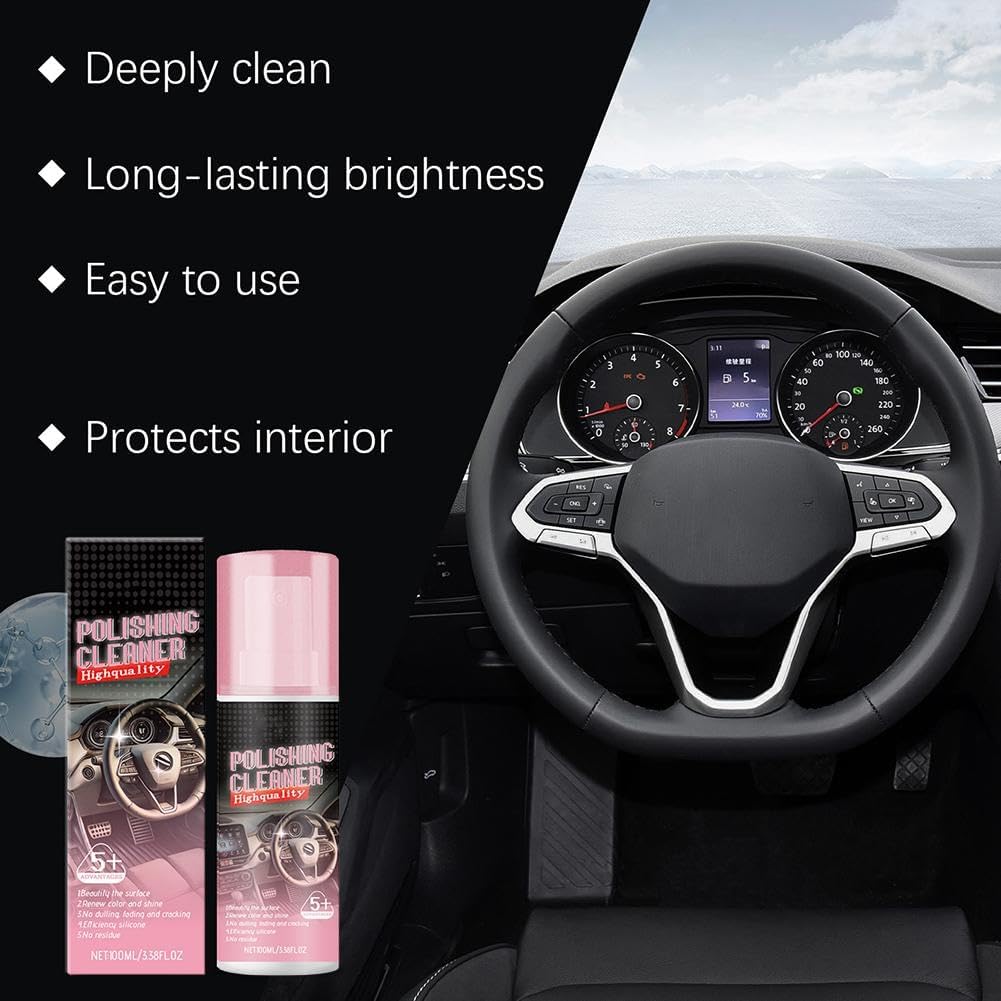 🧼 Interior Car Polish Cleaner Spray – 3.4 fl oz – Handgiftsmart
